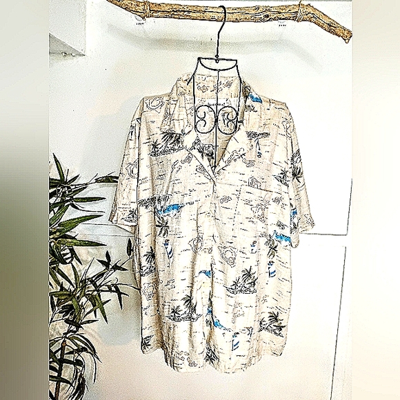 Fashion Bug | Shirts | Vintage Fashion Bug Hawaiian Tropical Button ...